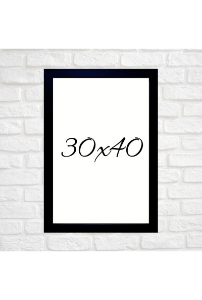 30X40 cm Siyah Fotoğraf Çerçevesi