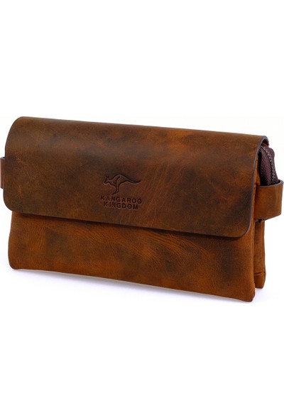 Kangaroo Kıngdom Hakiki Deri Crazy Horse Koyu Taba Erkek El Portföy Clutch Çantası 9288-ZKT Kangaroo Kıngdom Hakiki Deri Crazy Horse Koyu Taba Erkek El Portföy Clutch Çantası 9288-ZKT