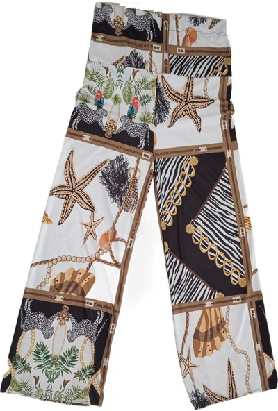 Thulia Deniz Yıldızı Desenli Dijital Baskılı Pantolon