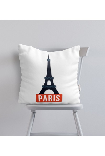 Bk Gift Paris Tasarımlı Yastık - Model 1 Bk Gift Paris Tasarımlı Yastık - Model 1