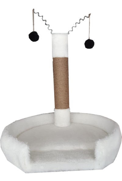 Lily Lly-02 Lily Kedi Tırmalama-Beyaz