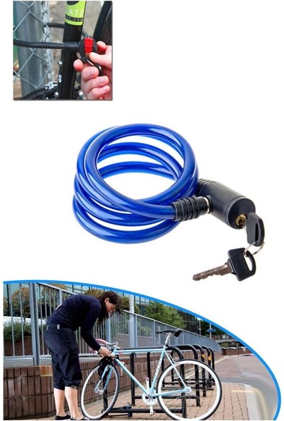 Naya Trendx Bisiklet Kilidi Anahtarlı 11.5mm x 85CM Naya Trendx Bisiklet Kilidi Anahtarlı 11.5mm x 85CM