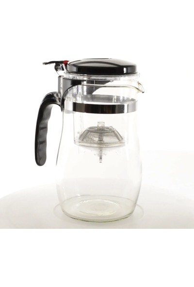 Süzgeçli Cam Bitki Çayı Demleme Demliği 950 ml