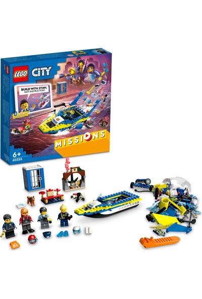 LEGO® City Su Polisi Dedektif Görevleri 60355 - 6 Yaş ve Üzeri Çocuklar Için Interaktif, Dijital Maceralı Oyuncak Yapım Seti (278 Parça) LEGO® City Su Polisi Dedektif Görevleri 60355 - 6 Yaş ve Üzeri Çocuklar Için Interaktif, Dijital Maceralı Oyuncak Yapım Seti (278 Parça)