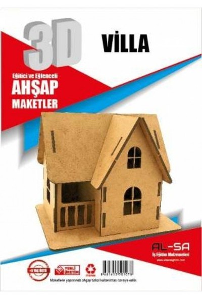 AL-SA 3D Ahsap Maket Villa AL-SA 3D Ahsap Maket Villa