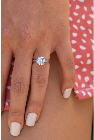 Crystal Diamond Zirconia Labaratuvar Pırlantası 1.25 Carat Tektaş Yüzük Crystal Diamond Zirconia Labaratuvar Pırlantası 1.25 Carat Tektaş Yüzük