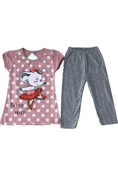 Deren Kids Dansçı Fil Taytlı Kız Çocuk Takım