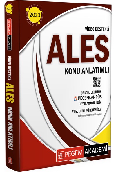 Pegem Akademi Yayıncılık 2023 ALES Konu Anlatımlı Pegem Akademi Yayıncılık 2023 ALES Konu Anlatımlı