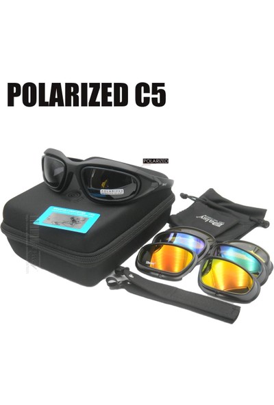 Profisher Gözlük Daısy Usa Mılıtary C5 4 Lensli Polarize Taktikal Profisher Gözlük Daısy Usa Mılıtary C5 4 Lensli Polarize Taktikal