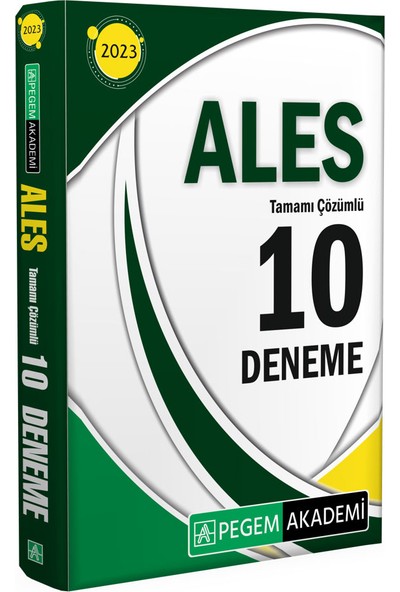 Pegem Akademi Yayıncılık 2023 ALES Tüm Adaylar için 10 Deneme Pegem Akademi Yayıncılık 2023 ALES Tüm Adaylar için 10 Deneme