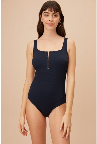 Suwen Fermuarlı Twill Navy Mayo Suwen Fermuarlı Twill Navy Mayo