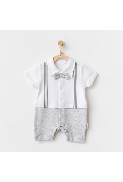 Andy Wawa Erkek Bebek Papyonlu Kısa Tulum -AC21664 Andy Wawa Erkek Bebek Papyonlu Kısa Tulum -AC21664