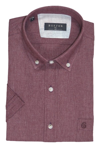 Buffon K.145 Erkek Kısa Kol Klasik Keten Gömlek Buffon K.145 Erkek Kısa Kol Klasik Keten Gömlek