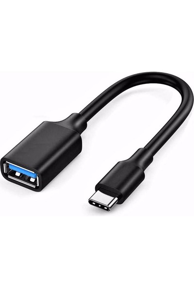 Feriot Type-C To USB 3.0 Otg Dönüştürücü Kablo Adaptör Siyah 20CM Feriot Type-C To USB 3.0 Otg Dönüştürücü Kablo Adaptör Siyah 20CM