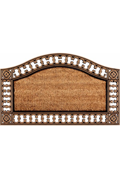 Kaşmir Halı Kauçuk Çerçeveli Çizgili Coco Paspas 45X75 cm