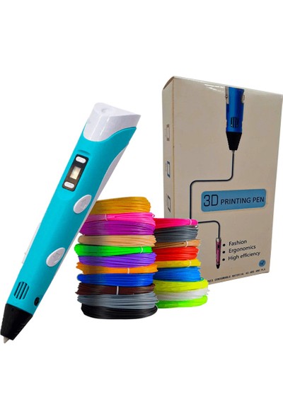 Rakun Robotik 3dpen 3 Boyutlu 3D Kalem + 50 Metre 10 Renk Filament Rakun Robotik 3dpen 3 Boyutlu 3D Kalem + 50 Metre 10 Renk Filament