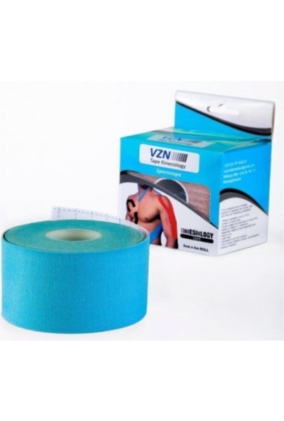 Vzn Tape Mavi Renk Kinezio Ağrı Tedavi Bandı 5 Metre x 5 cm Vzn Tape Mavi Renk Kinezio Ağrı Tedavi Bandı 5 Metre x 5 cm