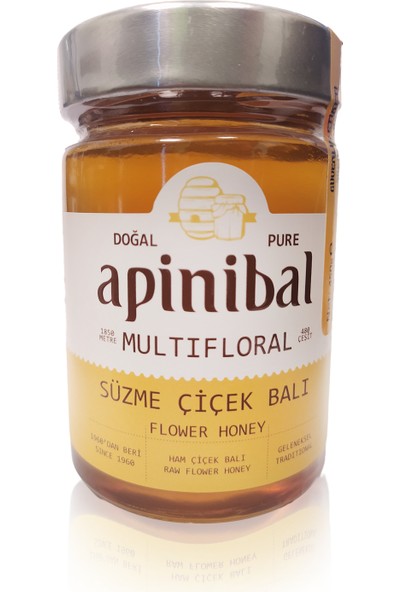 Apinibal Doğal Yüksek Yayla Multifloral Süzme Çiçek Balı 450 gr Apinibal Doğal Yüksek Yayla Multifloral Süzme Çiçek Balı 450 gr