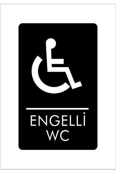 Egesta Wc Engelli Tuvalet Kapı Uyarı Yönlendirme Levhası Egesta Wc Engelli Tuvalet Kapı Uyarı Yönlendirme Levhası