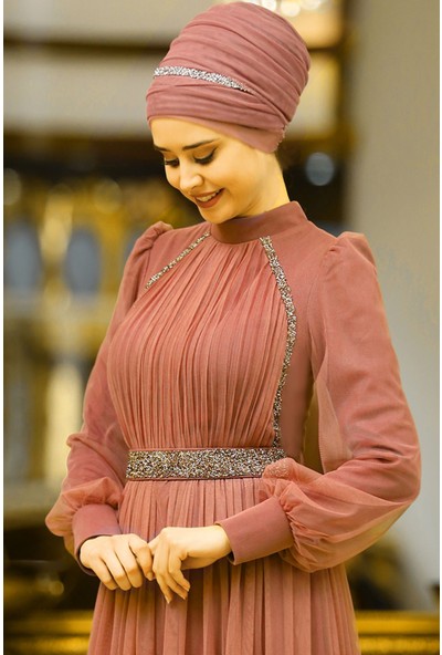 Tesettür Abiye Efsane Tesettür Abiye Soğan Kabuğu