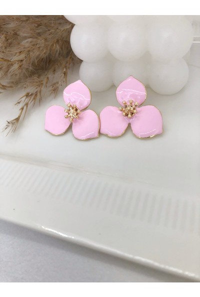 Saccuro Çiçek Küpe Altın Kaplama Saccuro Çiçek Küpe Altın Kaplama