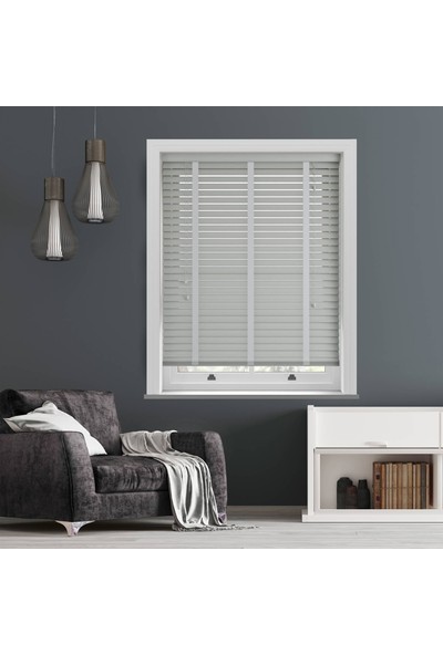Fashion Gri Kurdeleli Ahşap Polywood Jaluzi Perde 50MM, Ahşap Perde, Ahşap Panjur Perde Fashion Gri Kurdeleli Ahşap Polywood Jaluzi Perde 50MM, Ahşap Perde, Ahşap Panjur Perde