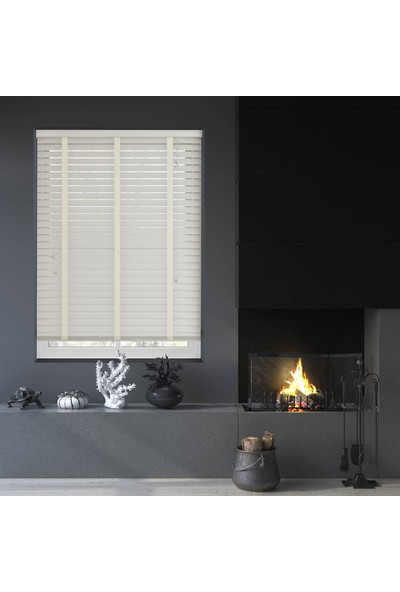 Fashion Krem Kurdeleli Ahşap Polywood Jaluzi Perde 50MM, Ahşap Perde, Ahşap Panjur Perde Fashion Krem Kurdeleli Ahşap Polywood Jaluzi Perde 50MM, Ahşap Perde, Ahşap Panjur Perde