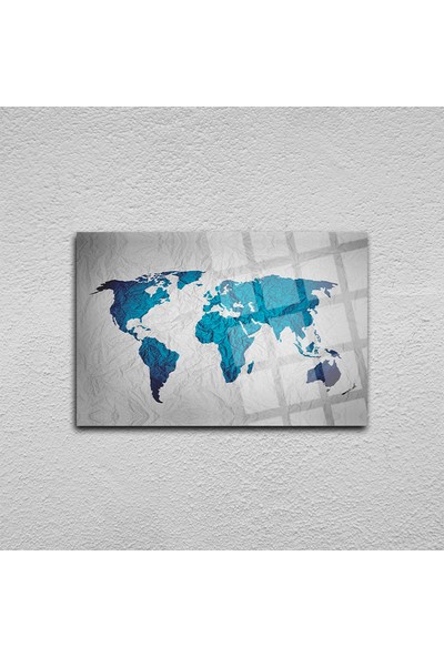 Arven Glass - Kağıt Harita Cam Tablo