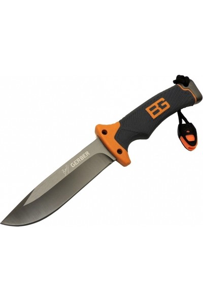 GB Bear Grylls Ultimate GB31001063 Kamp Bıçak 25 cm - Magnezyum Çubuklu, Kılıf ve Kayışlı