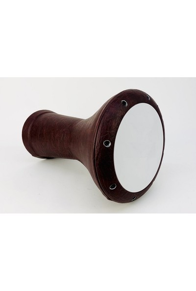 Bordo Desenli Deri Kaplı Mısır Darbuka (Çömlek) Bordo Desenli Deri Kaplı Mısır Darbuka (Çömlek)