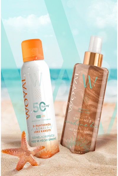 Woyal Güneş Koruyucu & Bronzlaştırıcı Sprey 2li Set