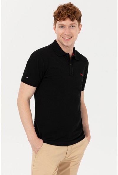 Erkek Siyah T-Shirt 50251701-VR046