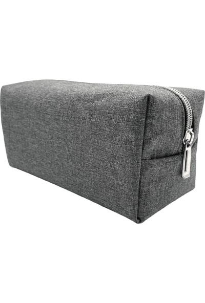 Differ Gri Su Geçirmez Geniş Iç Hacim Unisex Kalemlik/makyaj/kozmetik/seyahat/el Çantası Differ Gri Su Geçirmez Geniş Iç Hacim Unisex Kalemlik/makyaj/kozmetik/seyahat/el Çantası