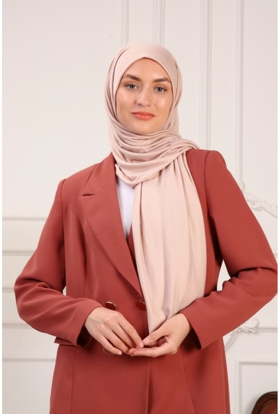 Ada Sanatsal Klasik Penye Şal Lycralı Pudra