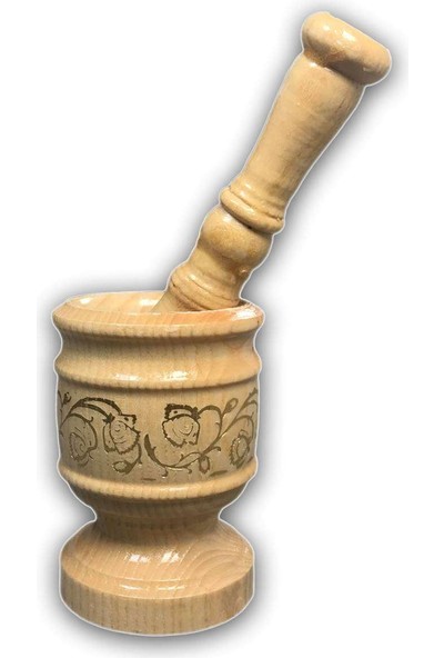 Ahşap Yaldızlı Dişbudak Havan 11X6 cm Ahşap Yaldızlı Dişbudak Havan 11X6 cm