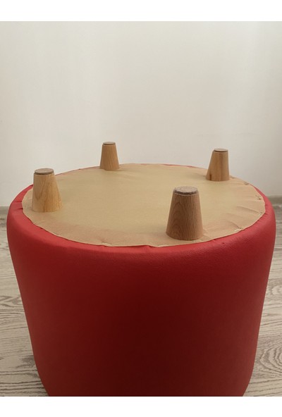 Papuli Ahşap Ayaklı Suni Deri Yuvarlak Puf&bench Koltuk/tabure Papuli Ahşap Ayaklı Suni Deri Yuvarlak Puf&bench Koltuk/tabure