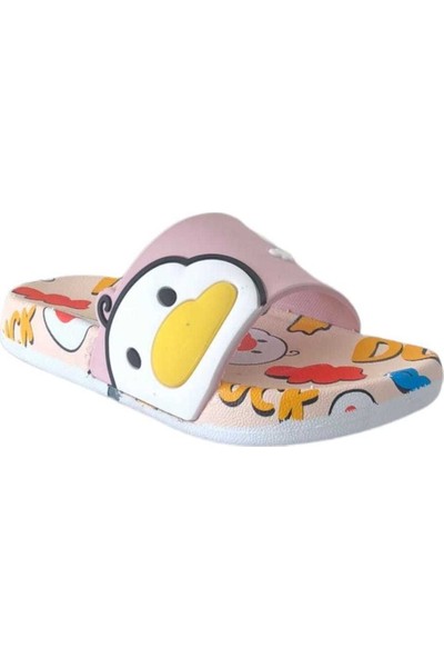 Gezer 11230 Civciv Desenli Pembe Kız Çocuk Havuz Bahçe Plaj Terlik
