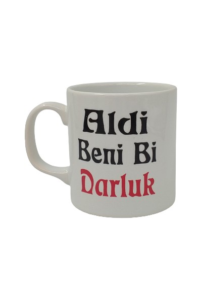 Otantik Depo Şiveli Kupa Aldi Beni Bi Darluk Yazılı