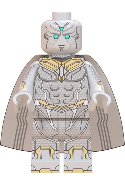 Xinh LEGO Uyumlu -Avengers -White Vision Minifigür Xinh LEGO Uyumlu -Avengers -White Vision Minifigür