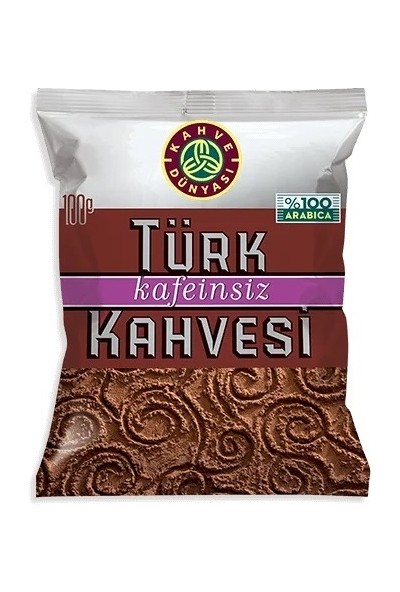 Kahve Dünyası Kafeinsiz Türk Kahvesi 100 gr Kahve Dünyası Kafeinsiz Türk Kahvesi 100 gr