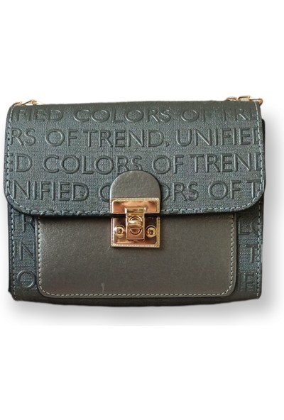 Qufi Yazı Kabartmalı Kadın Omuz Çantası