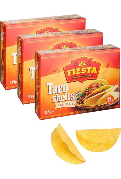 La Fiesta Tako Kabuğu 135 gr 3 Adet Taco Shells La Fiesta Tako Kabuğu 135 gr 3 Adet Taco Shells