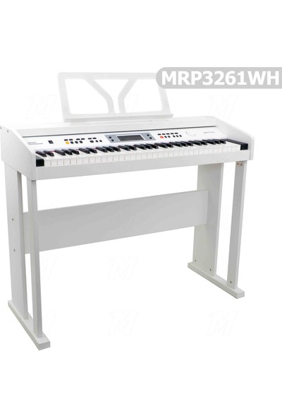 Dijital (Silent) Piyano Manuel Raymond 61 Tuş Beyaz MRP3261WH