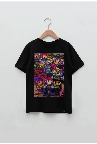 Darkia Kids BRAWLSTARS010 Tasarım Baskılı Unisex Çocuk Tişört