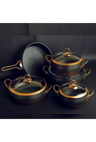 Parem Serenli 9 Parça Granit Tencere Seti