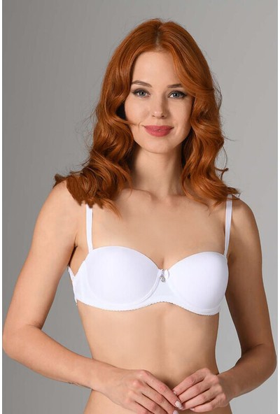NBB Kadın Destekli Straplez Sütyen Nbb 3520 Beyaz
