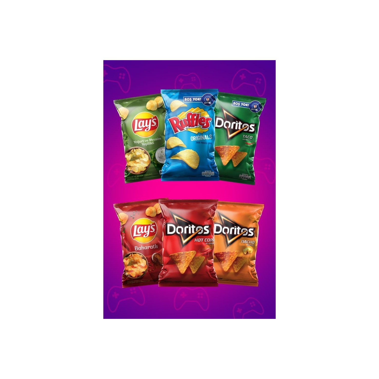 Gamer Cips Paketi (Lay’s, Ruffles, Doritos) Fiyatı