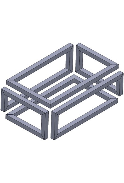 Dekoratif Metal Orta Sehpa