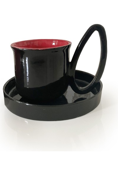 El Yapımı Seramik Elf Fincan