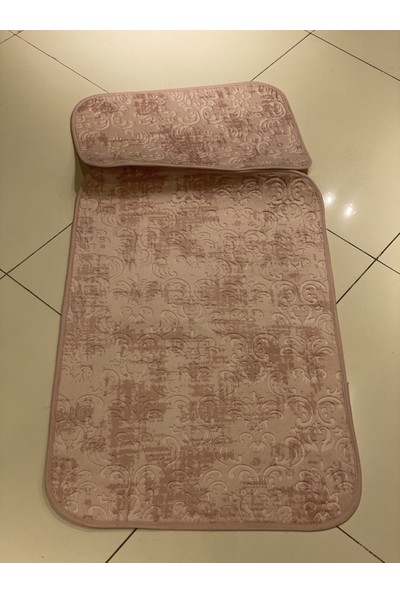 Embos Banyo Paspas Seti 2'li Pembe